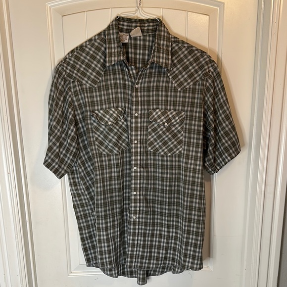 Western Frontier | Shirts | Vintage 7s Western Frontier Mens Plaid ...